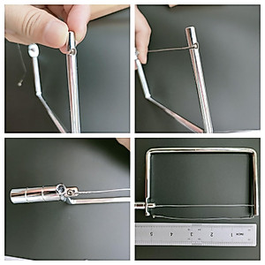 5 pcs Cheese Slicer Replacement Wires for Block Cheese Cutting & Slicing, 4.9 inches Long-Compatible with 5 inches Cheese Slicer & Cutter (4.9 inches 5pcs)