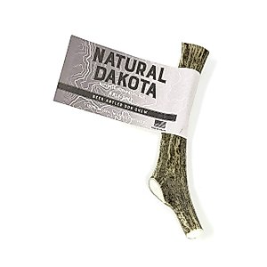 Natural Dakota Premium Deer Antler Dog Chew Toys (Small) Half-Pint