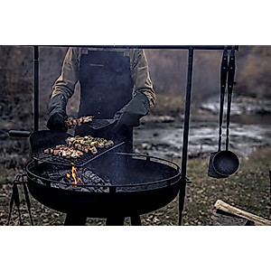 Barebones Cowboy Grill Fish Spatula - Heavy Duty Metal Spatula for Grilling Fish - Stainless Steel Grill Spatula