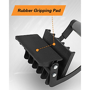 FAHKNS Panel Carrier and Plywood Lifting Tool, 0 to 3/4 Grip Range Sheetrock Gripper Carrying Soft-Grip Handle Gripper Lift for Clamp Wood Board or Drywall Lifter with Single Hand