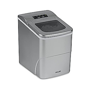 Newair 26 lbs. Countertop Ice Maker, Portable and Lightweight, Intuitive Control, Large or Small Ice Size, Easy to Clean BPA-Free Parts, Perfect for Cocktails, Scotch, Soda and More