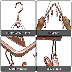 KANGCAI Sock Hanger Clothes Drying Rack Mitten Drying Rack herb Drying Rack tendederos de ropa para secar Foldable Drying Racks for Laundry Racks for Apartments（Pink）