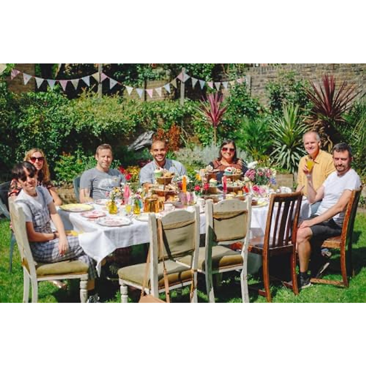 Floral Afternoon Tea Party Decorations for 16 Guests Disposable Tableware Set Pretty Paper Plates Napkins, Teacups, Bunting Tablecloth for Birthday, Mother's Day, Baby Shower, Made by Talking Tables