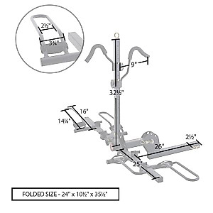 ELEVATE OUTDOOR Hitch Platform Bike Rack for RVs - 2 Bike