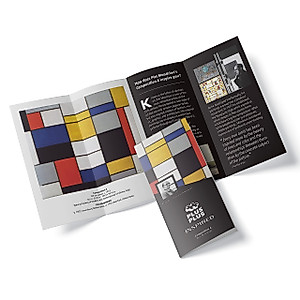 PLUS PLUS - Inspired - Mondrian, Composition A - 350 Pieces - Open-Ended, Art Construction Building Toy, Interlocking Mini Puzzle Blocks