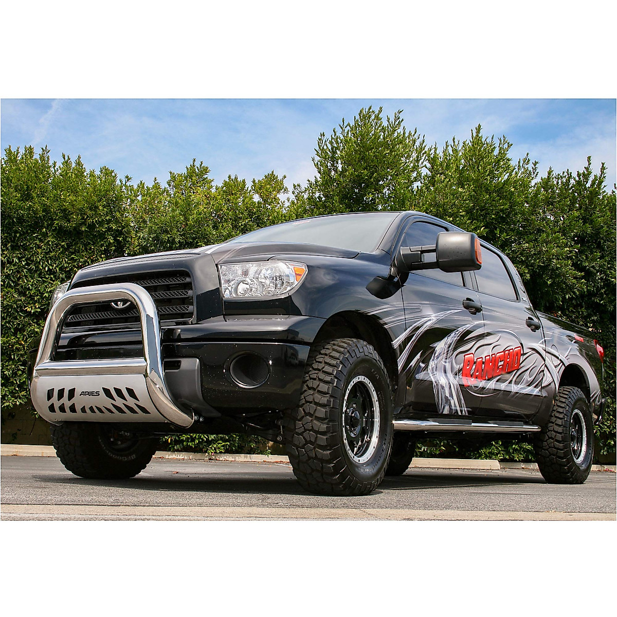 ARIES 45-2004 Big Horn 4-Inch Polished Stainless Steel Bull Bar, Select Toyota Sequoia, Tundra