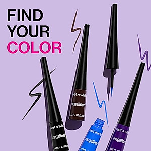 wet n wild MegaLiner Liquid Eyeliner - Metallic, Cosmic Black