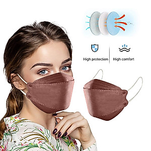 Akeman 50Pcs Adult Disposable KF94 Face_Mask [ Individual Package: 10pcs/Pack ]