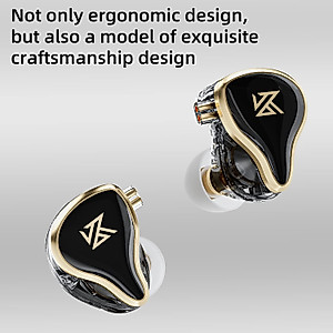 KZ ZAS in Ear Monitor Earphone 7BA+1DD 16 Unit Hybrid Technology IEM Headphones Noise Cancelling, 8 Core Cable 3.5mm Jack Wired Earbuds (No Mic, White)