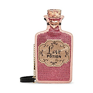 Betsey Johnson Poison/Love Potion Bottle Crossbody, Black