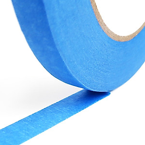 DOAY 4 Pack Blue Painters Tape - Fine Line Masking Tape 1/16", 1/8", 1/4", 1/2" x 60 Yards - Thin Automotive Pinstripe Tape for DIY, Paint, Art, Tumblers - Multi Size Pack - Total 240 Yards