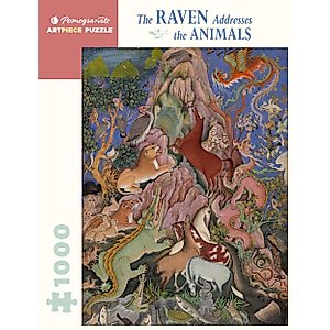 The Raven Addresses The Animals 1000-Piece Jigsaw Puzzle (Pomegranate) 20" x 27"