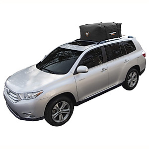 Rightline Gear 100R20 Range 2 Weatherproof Rooftop Cargo Carrier for Top of Vehicle, Attaches With or Without Roof Rack, 15 Cubic Feet, 40 x 36 x 18 inches, Black