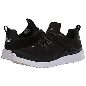 Puma Golf Women's Laguna Fusion Sport Golf Shoe, Puma Black-Puma White, 7.5 M US