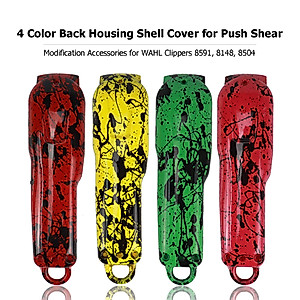 Abbraccia DIY Modified Housing Shell Replacement Case Cover Kit for Electric Hair Clippers Wa-hl 8591 8148, Made of Premium ABS Plastic - Red