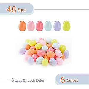 Mr. Pen- Plastic Easter Eggs, Fillable, Colorful, 2.3 inch, 48 Pack, Easter Eggs Empty, Easter Eggs, Plastic Easter Eggs Bulk, Plastic Eggs Fillable, Plastic Eggs, Fillable Easter Egg.