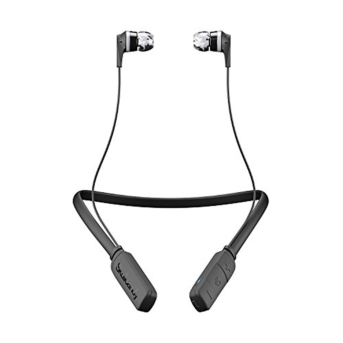Skullcandy Ink'd Bluetooth Wireless Earbuds with Microphone, Noise Isolating Supreme Sound, 8-Hour Rechargeable Battery, Lightweight with Flexible Collar, Black