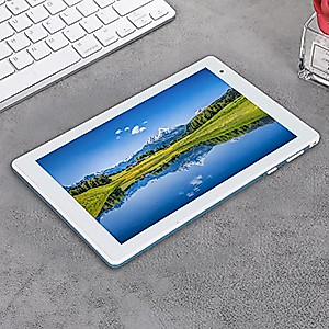 8 inch Tablet, 1920 x 1080 Dual Camera Tablet for Kids 2-5, 8000mAh Dual SIM Dual Standby RAM 4GB ROM 64GB HD Tablet with Three Card Slots, Tablet PC Suitable for 6.0 (Blue)