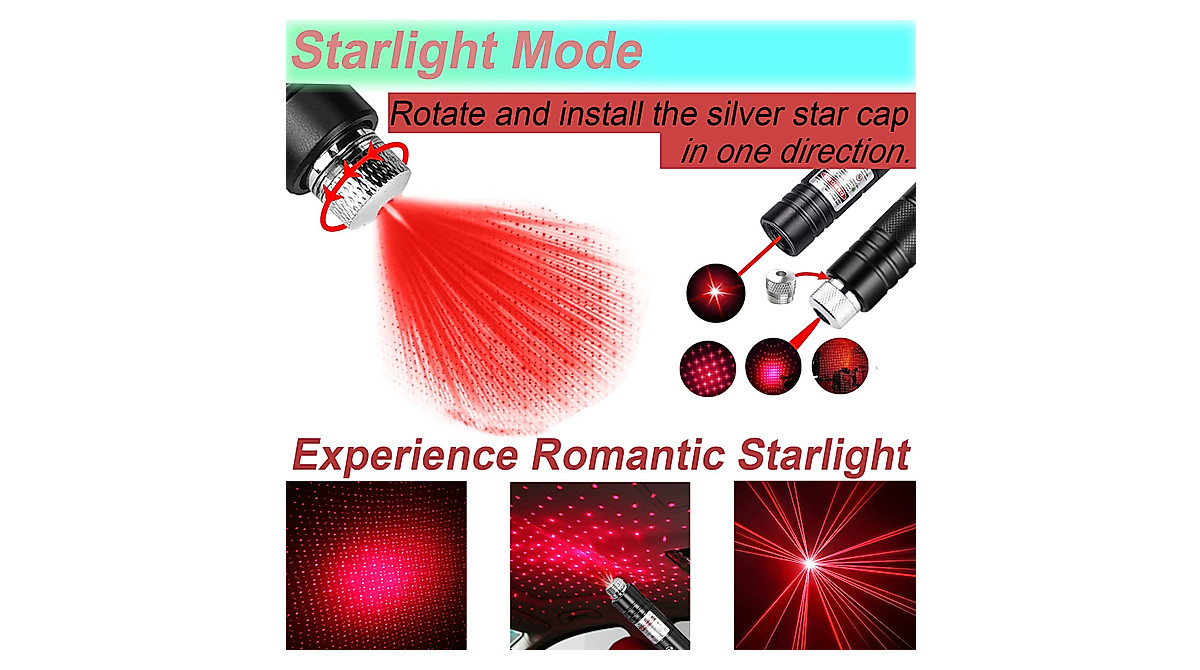 High Power Red Laser Pointer for Outdoors, Astronomy & Presentations