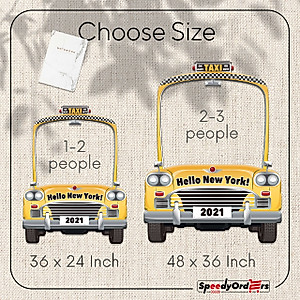 Taxi Photo Booth Frame, Car Photo Booth Prop, Birthday Photo Booth Frame, NYC Party Decoration, Yellow Cab Photo Booth Backdrop, Yellow Taxi Selfie Photo Booth Frame, Sizes 36x24 and 48x32 Inches