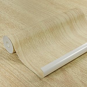 Vinyl Flooring Roll 24x118〞(19.4 Sq.Ft), Self-Adhesive Peel and Stick, Wood Grain Look, for Bathroom, Kitchen, Bedroom, RV
