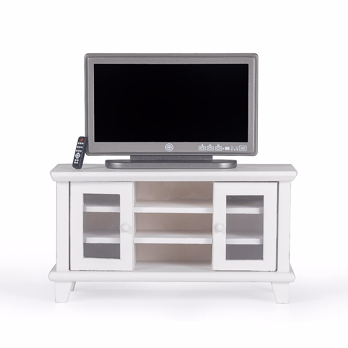 SAMCAMI Dollhouse Furniture 1 12 Scale - Doll House Furniture Toys for Dollhouse Living Room - Miniature Furniture Incl Mini TV Toy and TV Cabinet