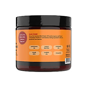 Sunny Isle Jamaican Castor Oil Intensive Repair Masque, Black, Coconut, 16 Fl Oz