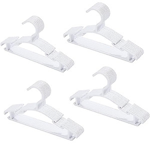 Baby Nursery Closet Hangers,Non-Slip Laundry Infant Pant Hanger for Newborn Clothes Gift,Ultra-Thin Child Coat Hanger for Girl Boy Toddler Kid,80pcs White (White, 40)