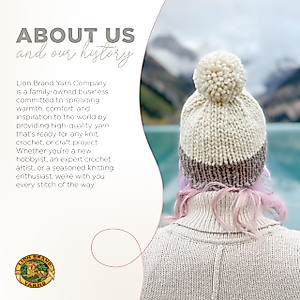 Lion Brand Yarn Wool-Ease Thick & Quick Yarn, Soft and Bulky Yarn for Knitting, Crocheting, and Crafting, 1 Skein, Fossil