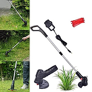kekafu Cordless String Trimmer Weed Wacker Electric Thread Trimmer: 12V Power Grass Trimmer Lawn Edger,Electric Lawn Trimmer for Cutting Blade, Adjustable Height Weed Eater Tool for Garden and Yard