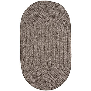 Capel Rugs Candor 4' x 6' Oval Braided Rug - Chestnut