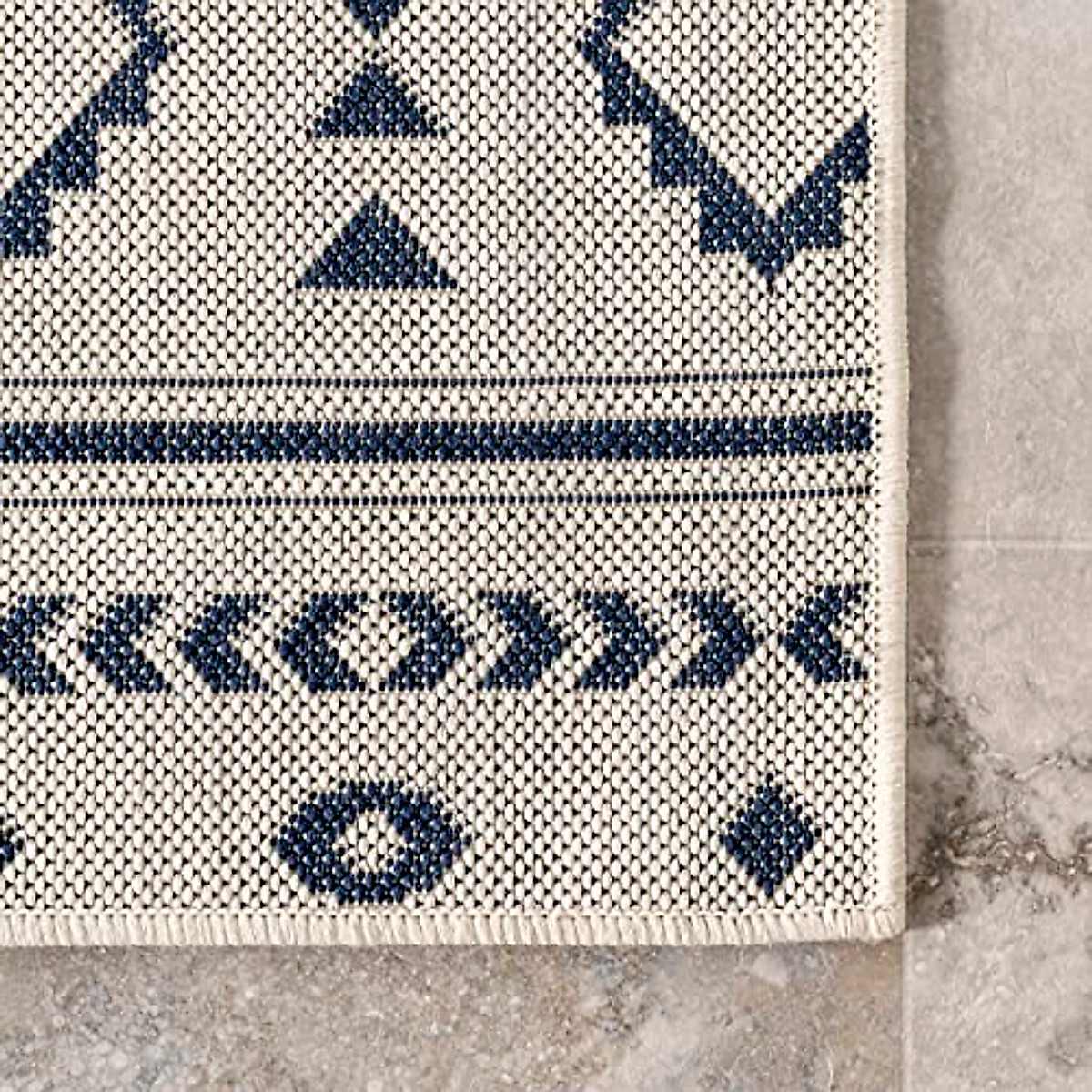 nuLOOM Frontier Droplet Striped Indoor/Outdoor Area Rug, 5' x 8', Light Grey