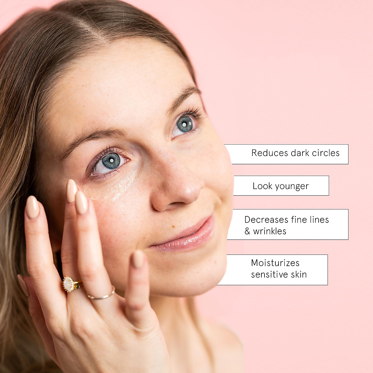 grace & stella Under Eye Cream For Dark Circles, Bags And Puffiness - Caffeine Eye Cream - Vegan Under Eye Cream For Wrinkles - Eye Cream Anti Aging - Eye Repair Cream - Made in USA (0.46 oz)