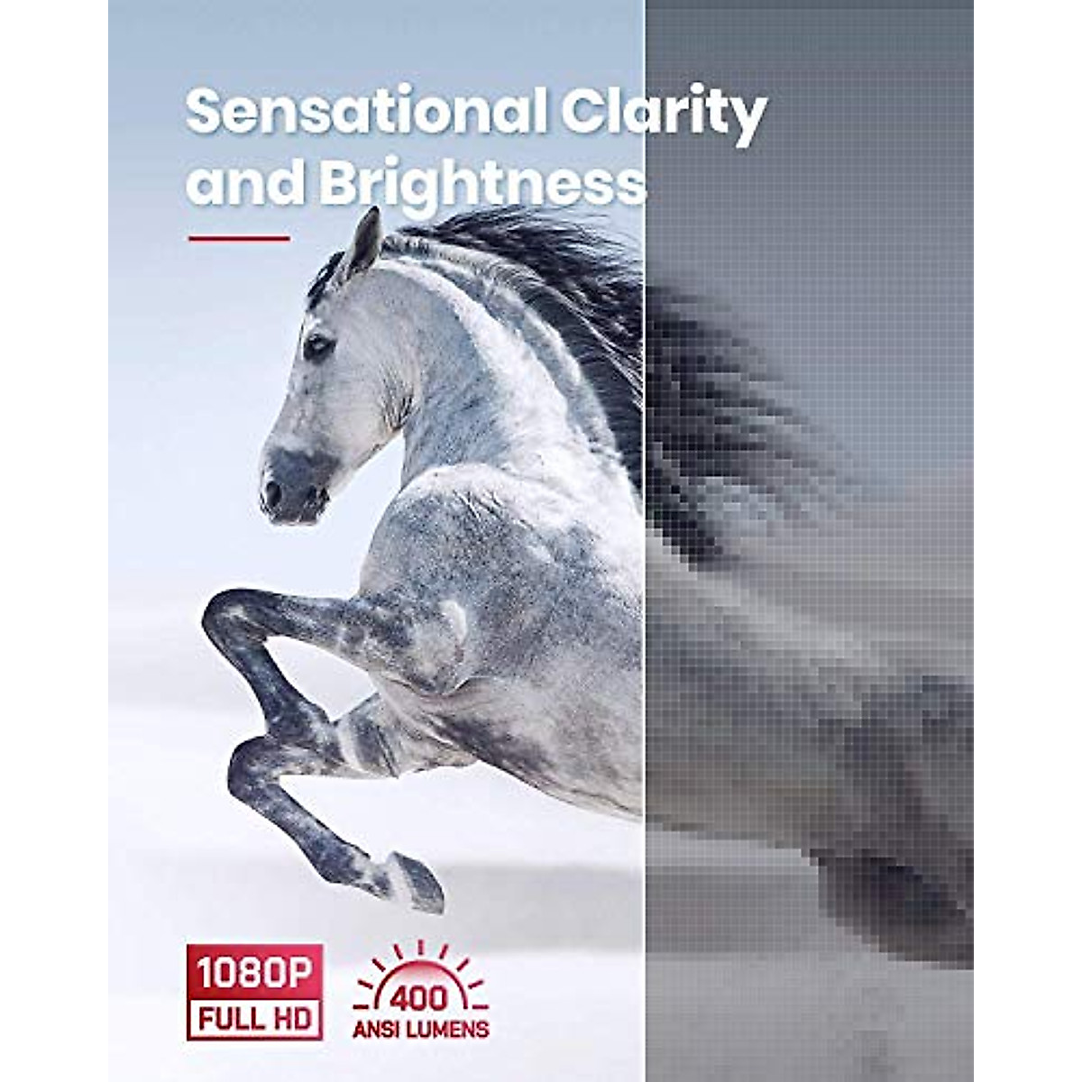 Anker Nebula Solar Portable 1080p Projector with Android TV 9.0 (5000+ Apps), Autofocus, Keystone Correction, Digital Zoom, Built-in Stand, 3Hr Battery Life for Indoor/Outdoor(Renewed)