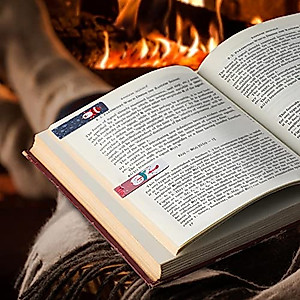 60 Pieces Christmas Magnetic Bookmarks Cute Cartoon Santa Snowman Reindeer Pattern Bookmarks Magnet Page Marker Xmas Page Clip for Kids Adults School Christmas Holidays Party Present Supplies