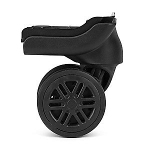 Zoofen Suitcase Wheels Swivel Wheel with Dual-Wheels Luggage Wheels Replacement Suitcase Wheels with 4 Screw Holes (W044-B,2 pcs)