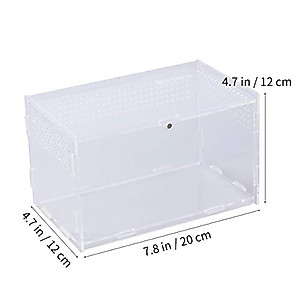 POPETPOP Reptile Tank 1Pc Reptile Box Portative Utility Reptile Box Feeding Case for Tortoise Spider Scorpion Snake Snail Terrarium