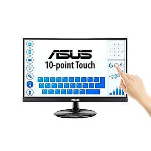 ASUS VT229H 21.5" Monitor 1080P IPS 10-Point Touch Eye Care with HDMI VGA (Renewed)