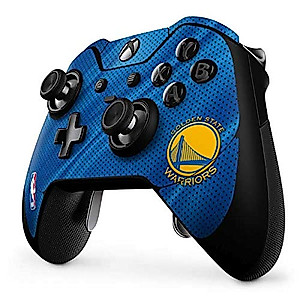 Skinit Decal Gaming Skin Compatible with Xbox One Elite Controller - Officially Licensed NBA Golden State Warriors Jersey Design