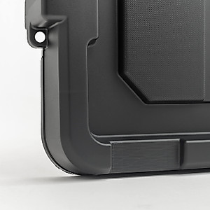 IRIS USA, 76 Quart Heavy Duty Plastic Storage Box, Black, Set of 4