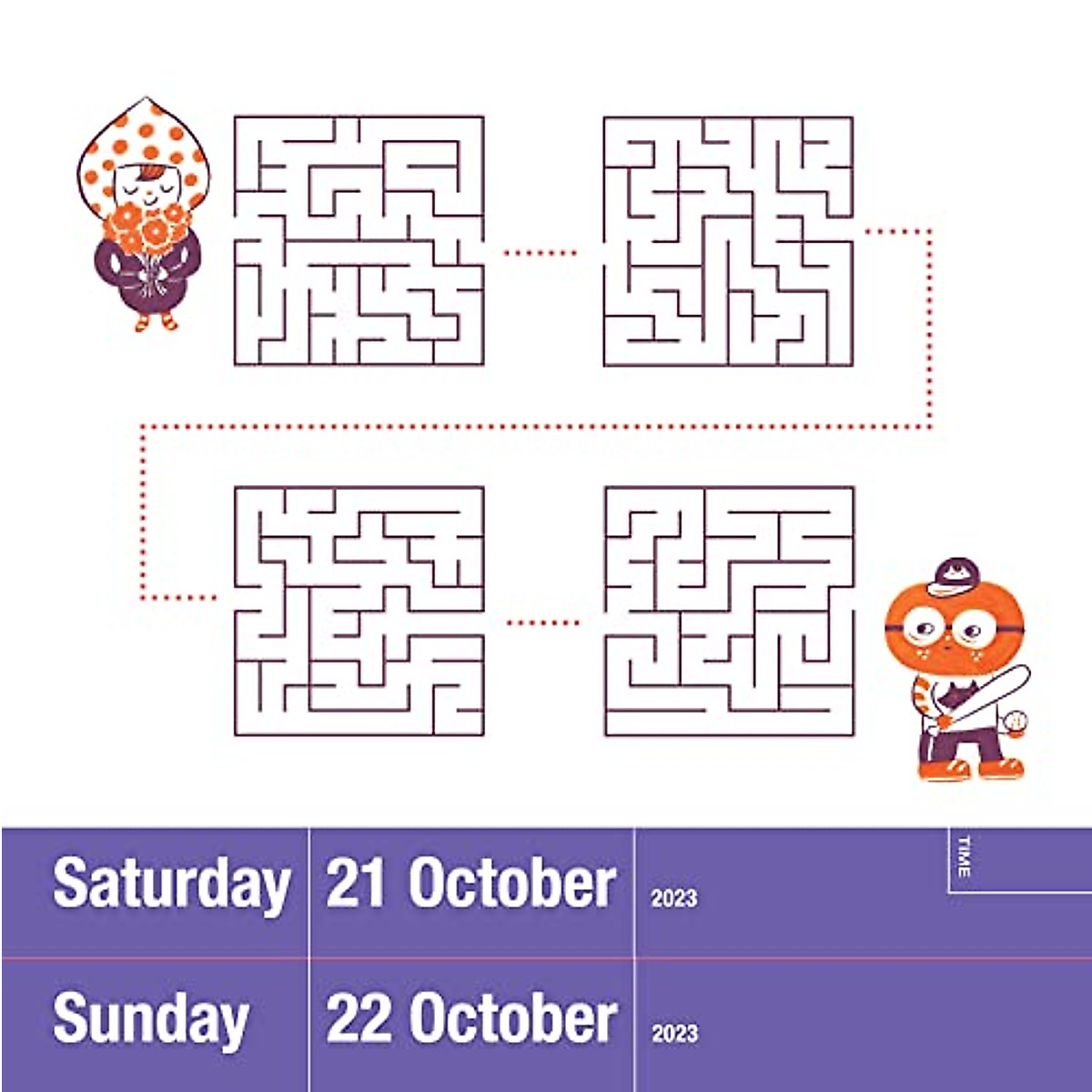 Maze-A-Day Page-A-Day Calendar 2023: Follow the Path to a Sharper Brain!