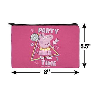 GRAPHICS & MORE Peppa Pig Party Time Pencil Pen Organizer Zipper Pouch Case
