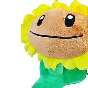 JHESAO 8" Sunflower Plants and Zombies Plush Zombies Toys PVZ Plushies 1 2 Stuffed Soft Doll Sunflower Plush New