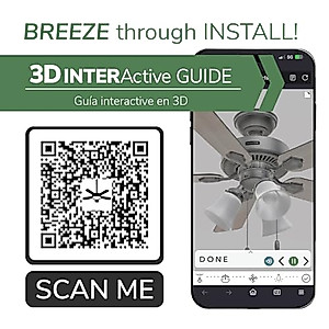 Hunter 50882 Swanson Ceiling Fan 44 inches Matte Silver