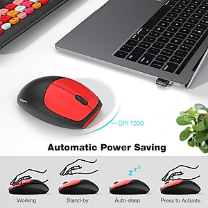 Wireless Keyboard Mouse Combo, Dilter Compact Wireless Keyboard and Mouse Set 2.4G Ultra-Thin Sleek Cute Cat Shape Design for Windows, Computer, Desktop, PC, Notebook (Purple)