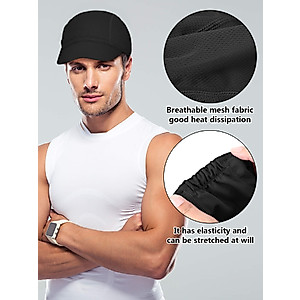 4 Pieces Summer Unisex Cycling Cap Breathable Bicycle Caps Sweat-Absorbing Biking Caps for Women Men Running Outdoor Sports (White, Grey, Black)