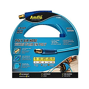 Amflo 12-25E 1/4" x 25' Poly Air Hose