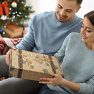 Vienrose Scrapbook Photo Album, Our Adventure Book DIY Scrapbook Album, Scrapbook Supplies with Box for Couples Weddings, Travelling, Birthday, Christmas Day