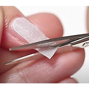 SHEBA NAILS Silk Nail Wrap Self-Adhesive Pre Cut Fingers - White, 70 Finger Tabs