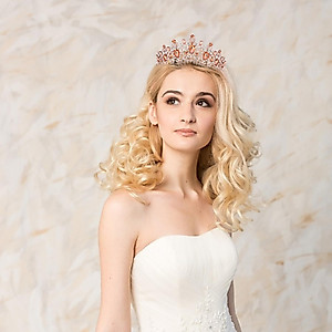 Birthday Tiara for Women, Birthday Sash and Tiaras for Women, Happy Birthday Queen Crown for Women, Birthday Crowns for Women with Rose Gold, Birthday Decorations for Women, Birthday Party Favors